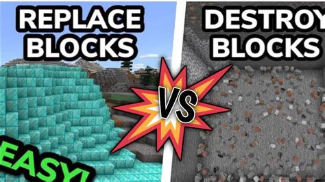 How To Use Commands To Replace Block In Minecraft Youtube