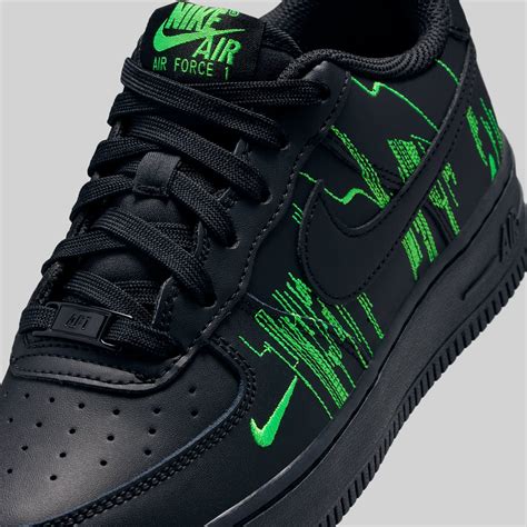 Nike Air Force 1 ナイキ エア フォース 1 Black Neon Jamming スニーカーラボ