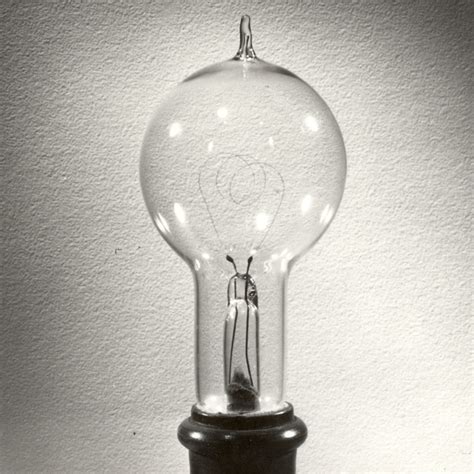 Early Light Bulb Thomas Edison Thomas Edison Electric Light Bulb