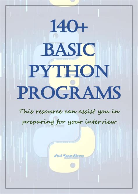 Python Programs Good 140 Basic Python Programs This Resource Can