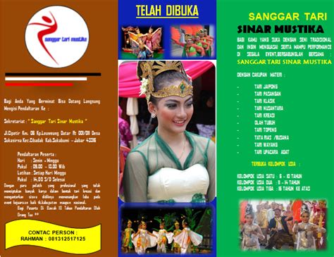 Sinar Mustika Alam Sentosa Brosur Sanggar Tari Sinar Mustika