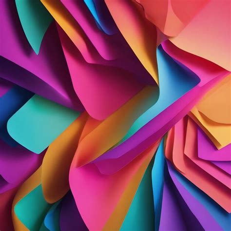 Premium Photo Colorful Paper Layer Gradient Abstract Background
