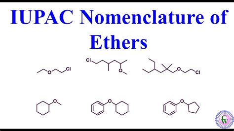 Iupac Nomenclature Of Ethers Youtube