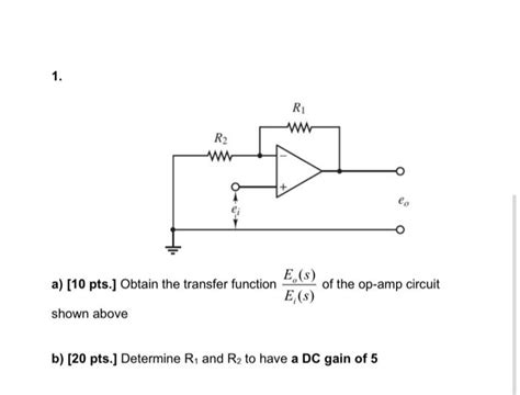 Solved A 10 Pts Obtain The Transfer Function Eiseos