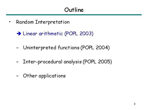 Program Analysis Using Random Interpretation Sumit Gulwani Ucberkeley