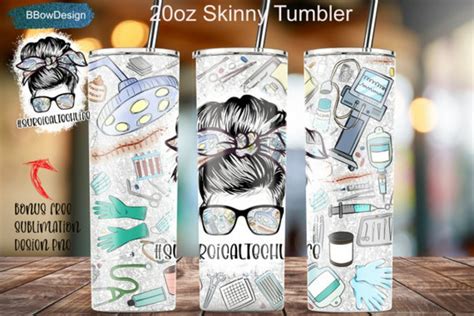 Surgical Tech Life Oz Skinny Tumbler Graphic By Bbowdesign Creative Fabrica