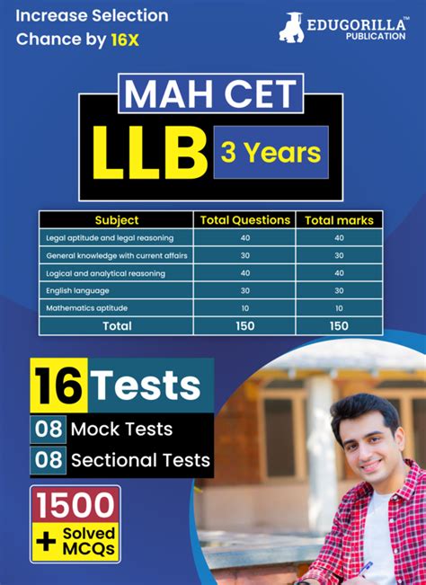 Mah Cet Llb 3 Years Exam Prep Book 2024 8 Full Length Mock Tests And 8 Sectional Tests 1500