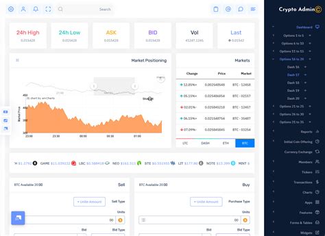 Crypto Admin Templates Bitcoin Bootstrap Admin Dashboard UI Kit