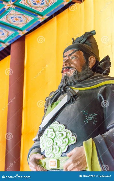 Statue Of Zhang Sanfeng At Jintai Temple Baoji Shaanxi China Zhang