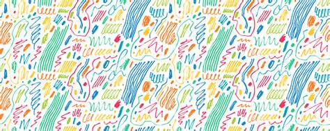 숯 낙서 소용돌이 및 구불구불한 구불구불한 곡선이 있는 다채로운 이음매 없는 패턴 S 모양에 대한 스톡 벡터 아트 및 기타 이미지 S 모양 거친 그래피티 Istock