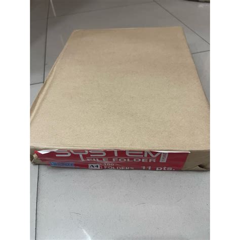 System File Folder White Available In 11pts And 14pts Short A4 Long Shopee Philippines