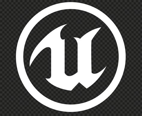 HD Unreal Engine White Logo Icon PNG