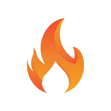 Fire Logo Design Illustration And Fire Symbol Stock Vector