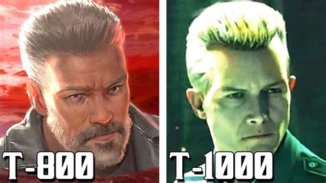 Terminator T 800 Ending Vs Terminator T 1000 Endings Mortal Kombat