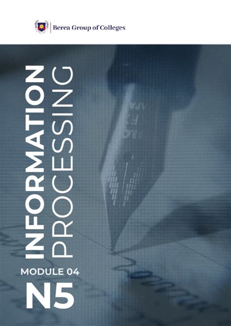 Information Processing Module 4 N5 By E Publishing