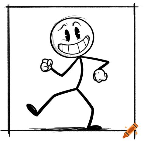 Cartoon Stick Man