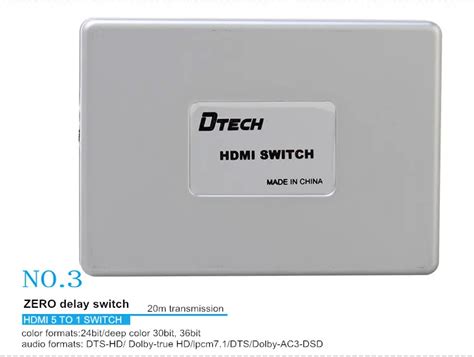 DTECH Port Hub Box Switch MHz K Video Input Output X MINI HDMI Switcher Alibaba