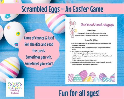 Scrambled Eggs Egg Passing Game Alternative For Easter Egg Hunt Game