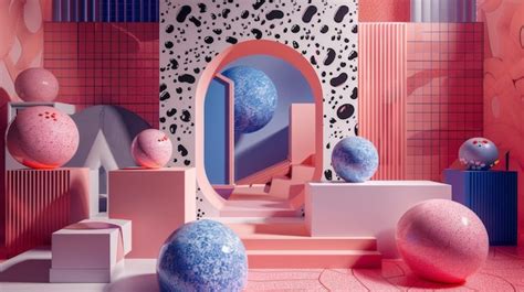 premium photo 3d rendering of graphic design