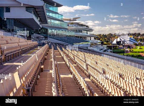 Melbourne Australia Spectator Seating Area At The Flemington
