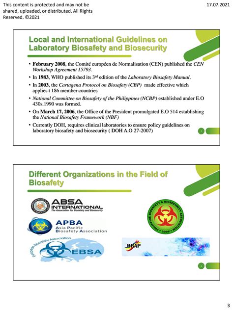 Solution Module 4 Basic Concepts On Laboratory Biosafety And