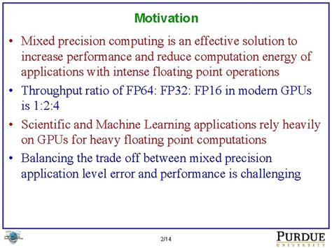 Automatic Mixed Precision Floating Point Tuning For Gpu