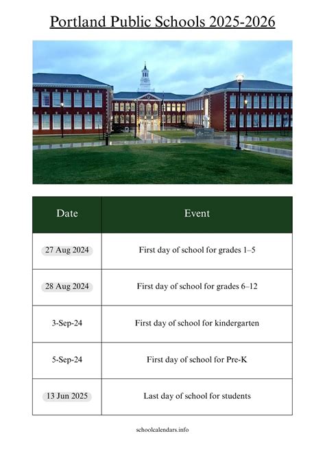 Portland Oregon Public School Calendar 2026 2027 School Calendar