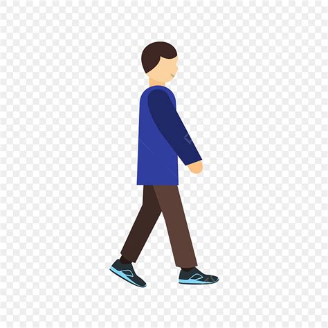 People Walking Side View Png