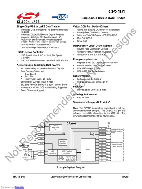 Cp2101 Download Free Pdf Usb Digital Technology