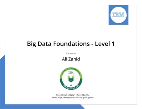 Pdf Ibm Badge Big Data Foundations Level 1
