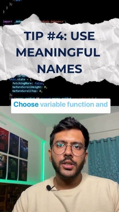 Tip 4 Use Meaningful Variable And Function Names Coding Programming
