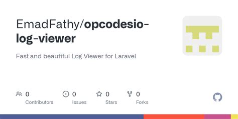github emadfathy opcodesio log viewer fast and beautiful log viewer
