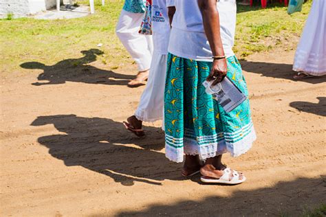 Candomblefans Sind Während Der Feierlichkeiten Zum Bembe Do Mercado Am