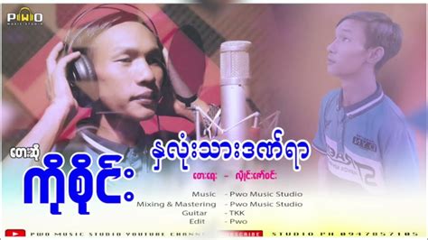 နှလုံးသာဒဏ်ရာ တေးရေ လှိုင်းဇော်ဝင်း တေးဆို ကိုစိုင်း Karaoke Youtube
