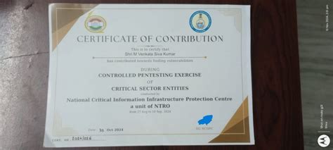 Shiva Kumar M V On Linkedin Nciipc Pentesting Webapplicationsecurity Appsec
