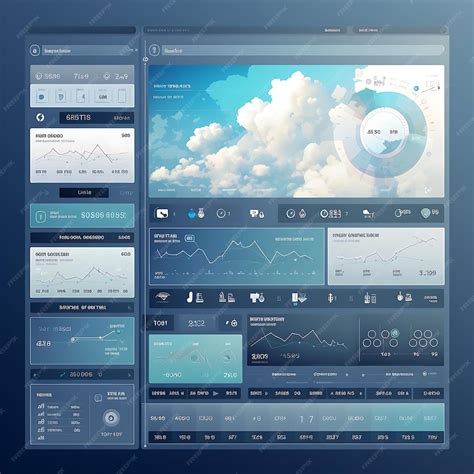 Premium Photo Web Dashboard Weather Weather Monitoring Dashboard Map