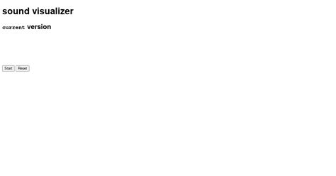Sound Visualizer Demo Forked Codesandbox