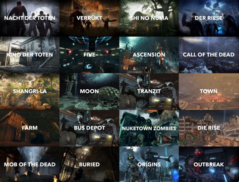 Call Of Duty Black Ops Zombie Map Names