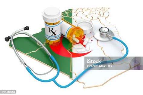 알제리 개념 3d 렌더링에 고립 된 흰색 배경에서 의료 3차원 형태에 대한 스톡 사진 및 기타 이미지 3차원 형태 개념 개념과 주제 Istock