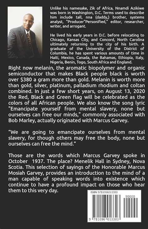 Zik Of Africa Quotes Emancipated From Mental Slavery Selected Sayings