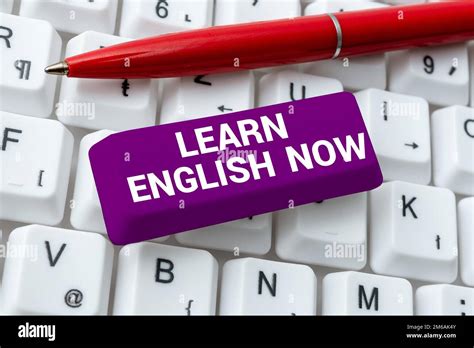 Text Caption Presenting Learn English Now Word For Gain Or Acquire Knowledge And Skill Of