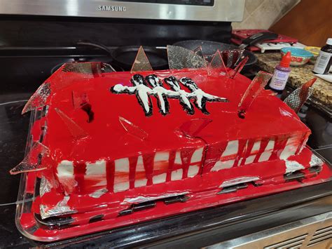 Dead By Daylight Cake Decorated By Me For My Oldest R Cakedecorating