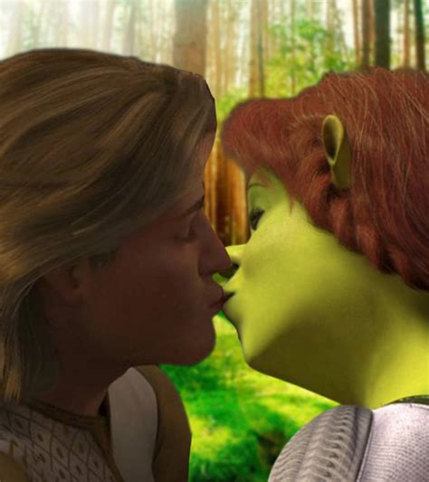 Princess Fiona Kisses Prince Charming Shrek By Bananarama009 On