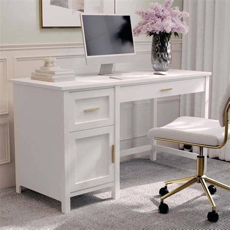 Reviews For Martha Stewart 54 In Rectangle Whitepolished Brass