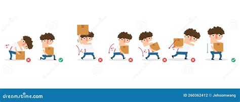 Wrong And Right Carrying Position Improper Or Against Proper Carrying