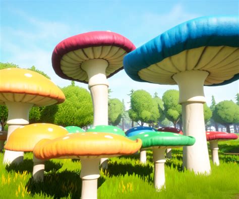 Artstation Stylized Mushroom Pack Game Assets