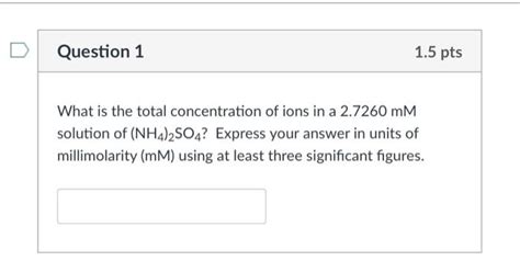Solved A 756 0 ML Aqueous Solution Of 98 0mMCoClCl2 Is Chegg Com