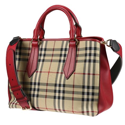 Burberry Outlet: Tasche damen | Handtasche Burberry Damen Rot ...