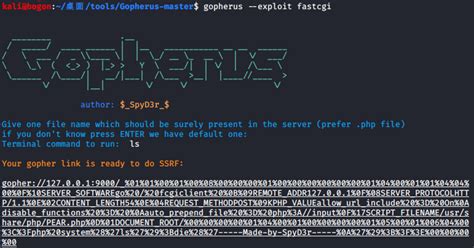 【web】ssrf gopher协议 狼组安全团队公开知识库