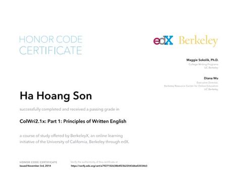 Edx Certificate Pdf
